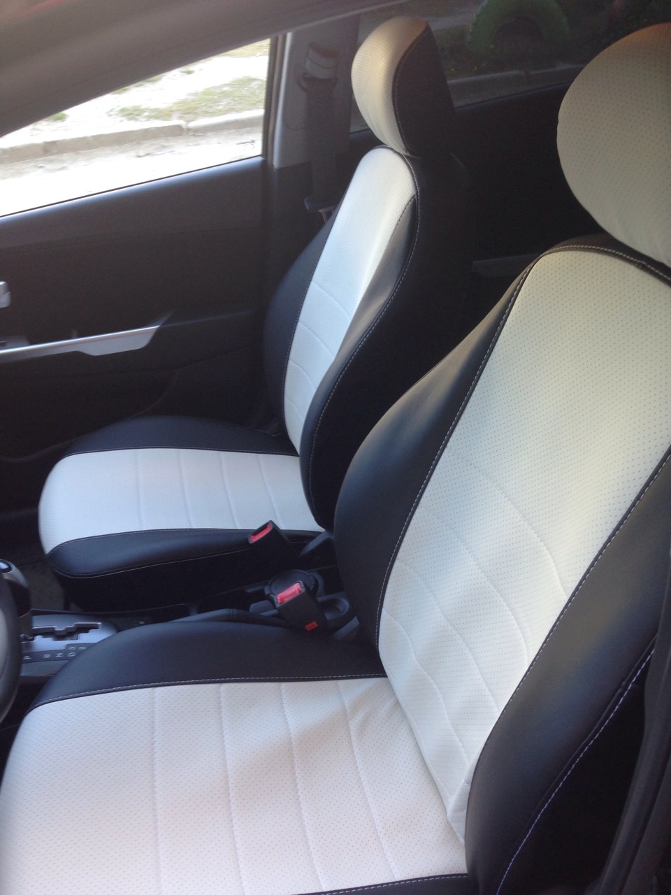Чехлы на авто)) — KIA Rio 5-door (3G), 1,6 л, 2014 года | фотография ...
