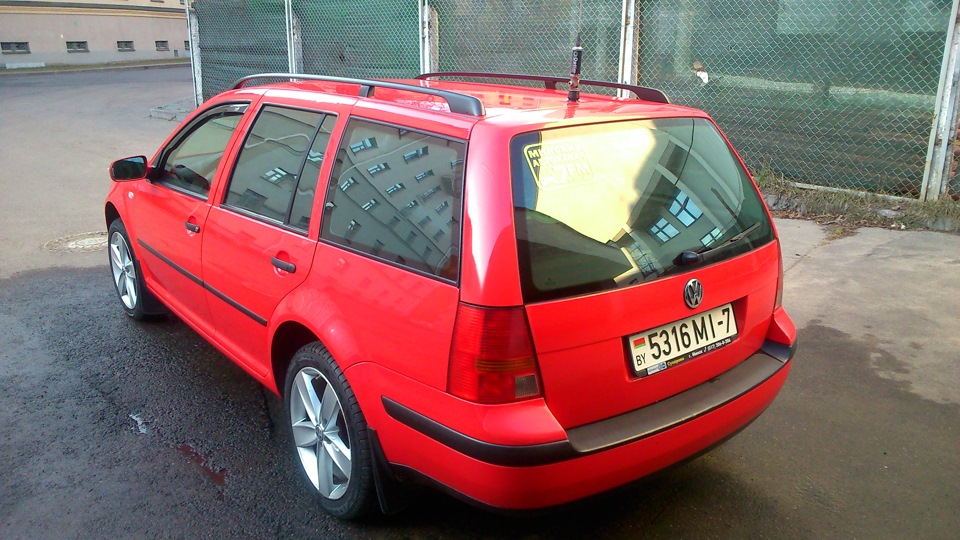 Первые весенние фотки на новых тапках!) — Volkswagen Golf Variant (Mk4), 1,9 л, 2001 года ...