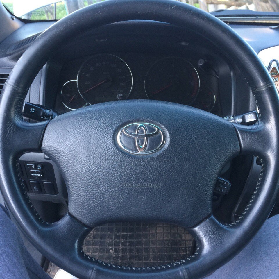 #32 — Руль и подстаканник — Toyota Land Cruiser Prado 120-series, 3 л ...