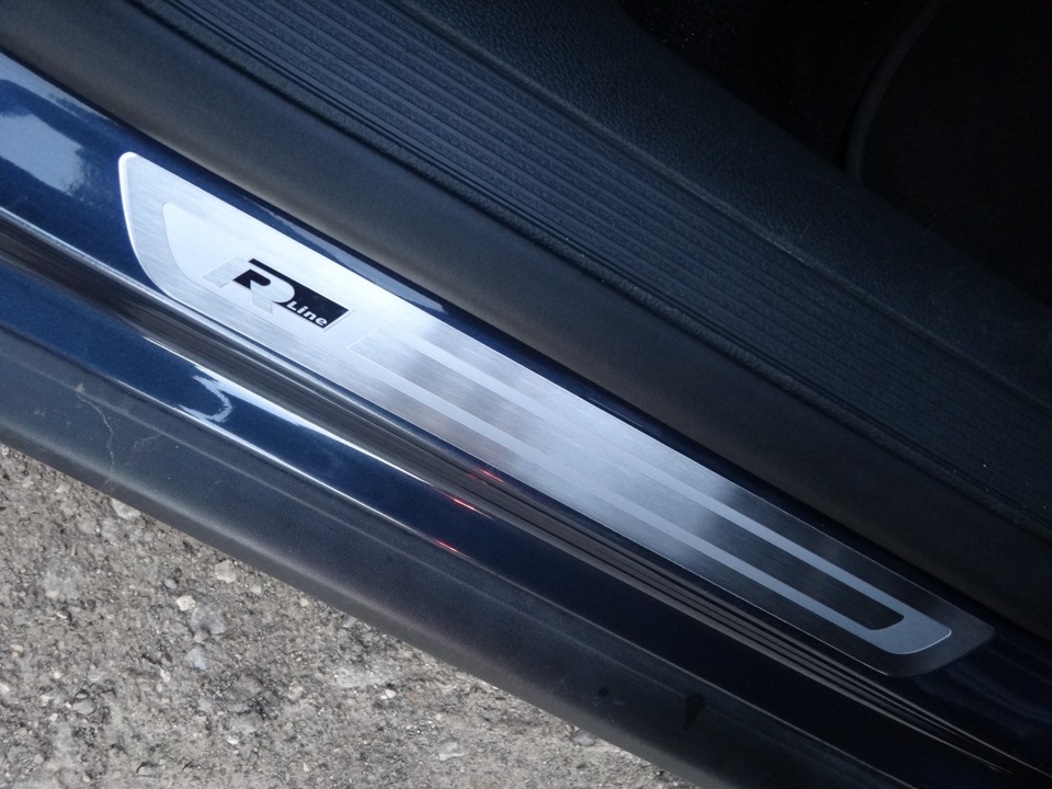 Накладки на пороги — Volkswagen Passat B6, 1,8 л, 2008 года | тюнинг ...