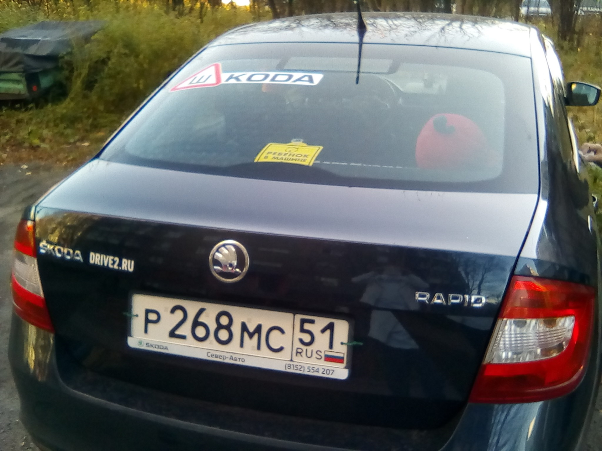 Ш — КОДА — Skoda Rapid (1G), 1,6 л., 2014 года | прикол | DRIVE2