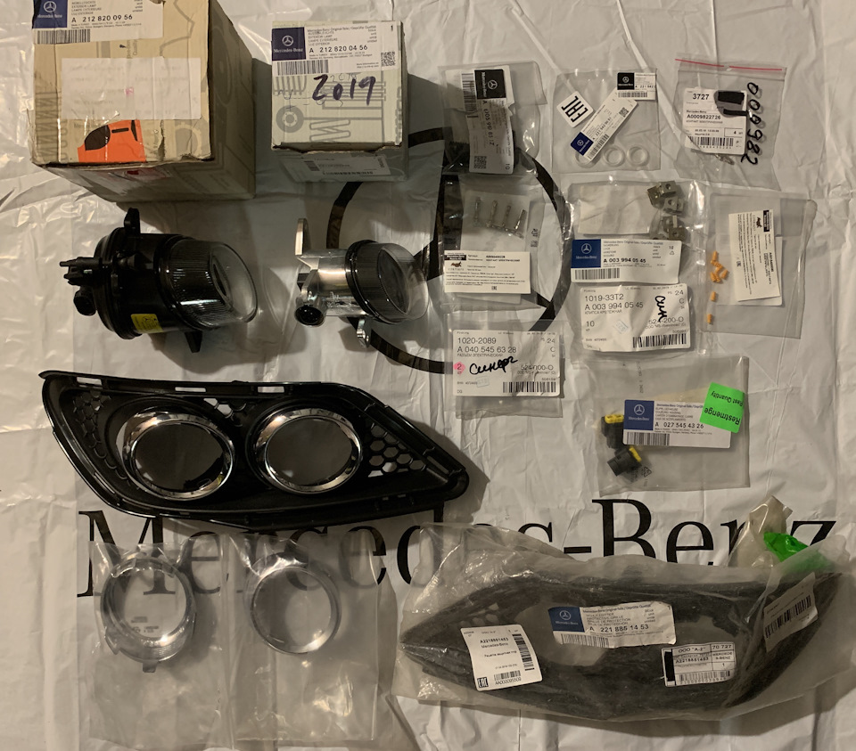 #26 Передний бампер AMG — Mercedes-Benz S-Class (W221), 5,5 л, 2008 ...