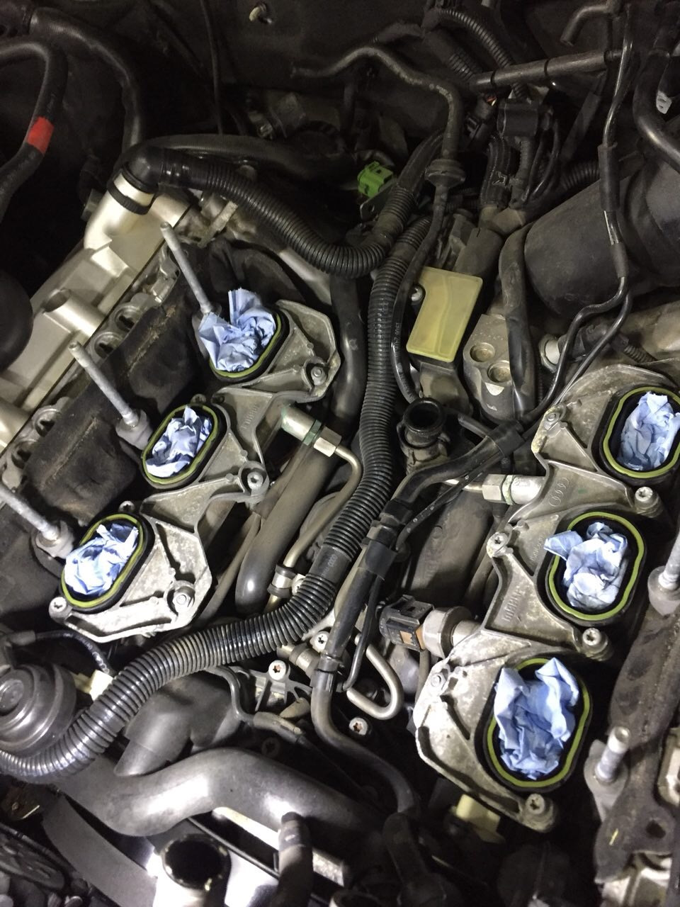 Замена маслоотделителя, масла в АКПП, технических жидкостей — Audi A6 ...