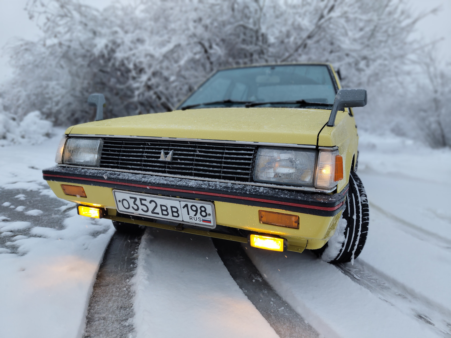 Пару фоток с зимнего прогрева — Mitsubishi Lancer II, 1,4 л, 1985 года ...