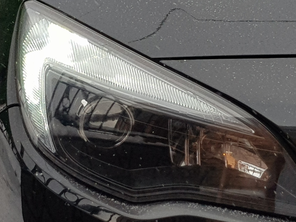 Led лампы Osram W21/5 в ДХО Astra J 5D — Opel Astra J, 1,6 л, 2013 года ...