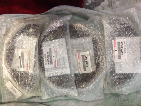 4658060060 Комплект барабанных тормозных колодок. Задняя ось TOYOTA ...