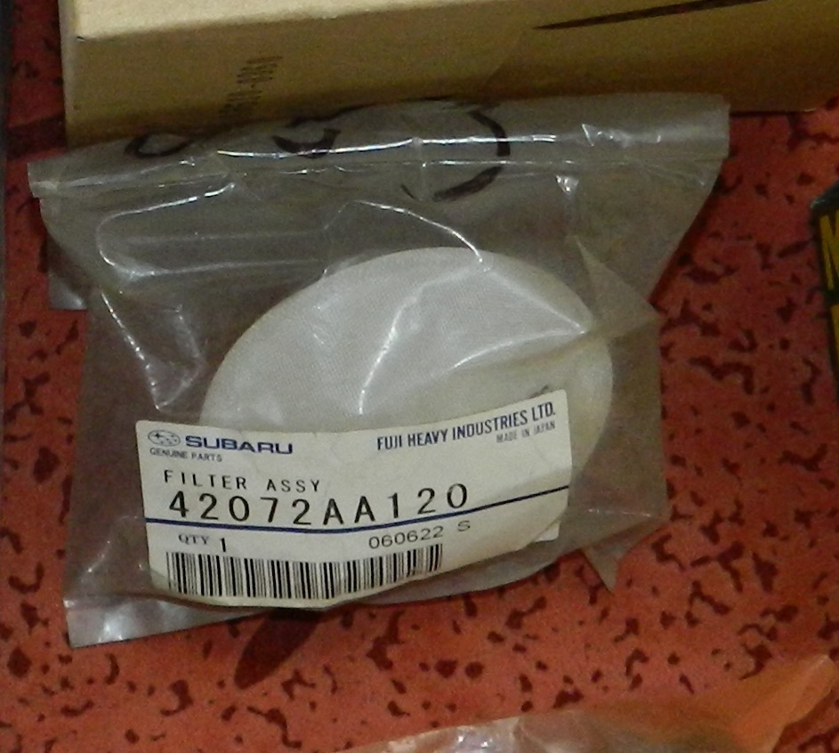 42072AA120 Фильтр грубой очистки дополнительный SUBARU | Запчасти на DRIVE2