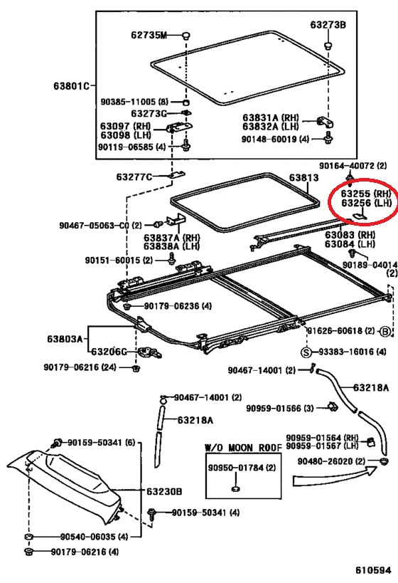 Ищу заглушки полозьев люка Aerial! — Toyota Caldina (210), 2 л, 1997 ...