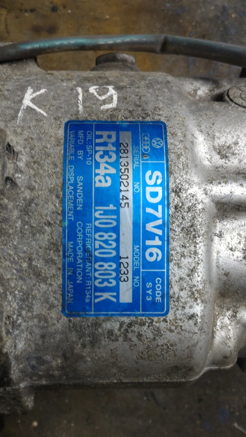 1J0820803K Компрессор, кондиционер VAG | Запчасти на DRIVE2