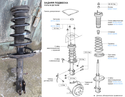 4823148240 Пружина RR LEXUS RX300/330/350 03- TOYOTA LEXUS | Запчасти ...