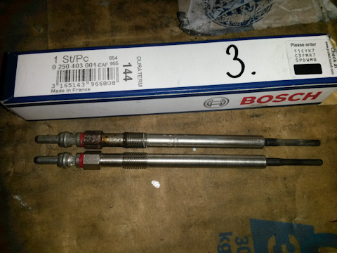 0250403001 Свеча накаливания BOSCH | Запчасти на DRIVE2