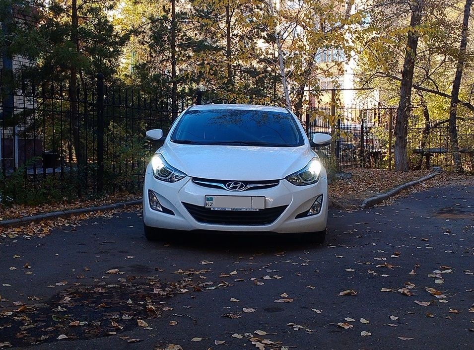 Hyndai Elantra, ДХО в штатные фары — High Performance Lights на DRIVE2