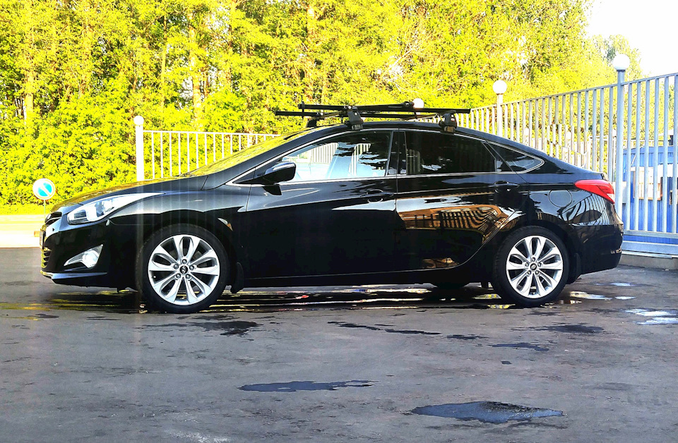 Перевожу велосипеды, картошку, Ротбанд — Hyundai i40, 2 л, 2014 года ...
