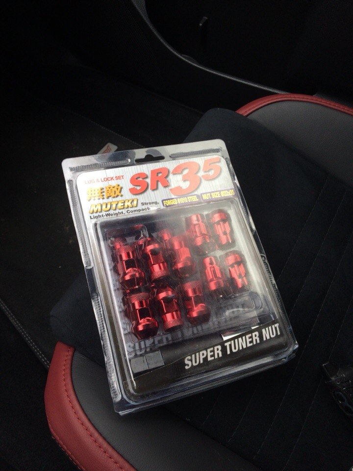 Muteki SR35 (Red Chrome) — Subaru WRX STI (VA), 2,5 л, 2014 года ...