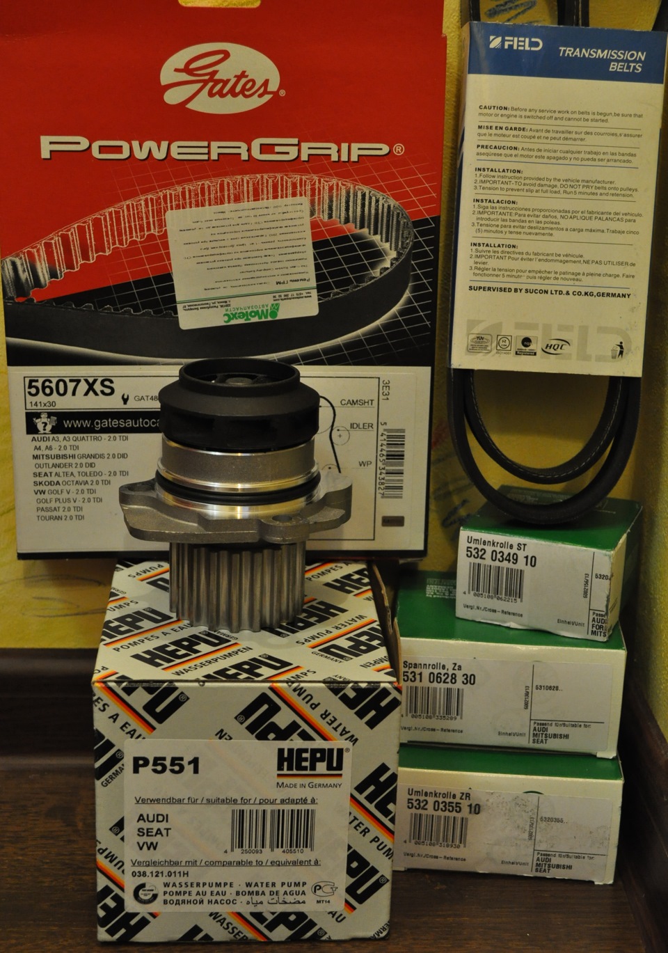 Рем.комплект ГРМ. — Audi A3 (8P), 2 л, 2003 года | запчасти | DRIVE2