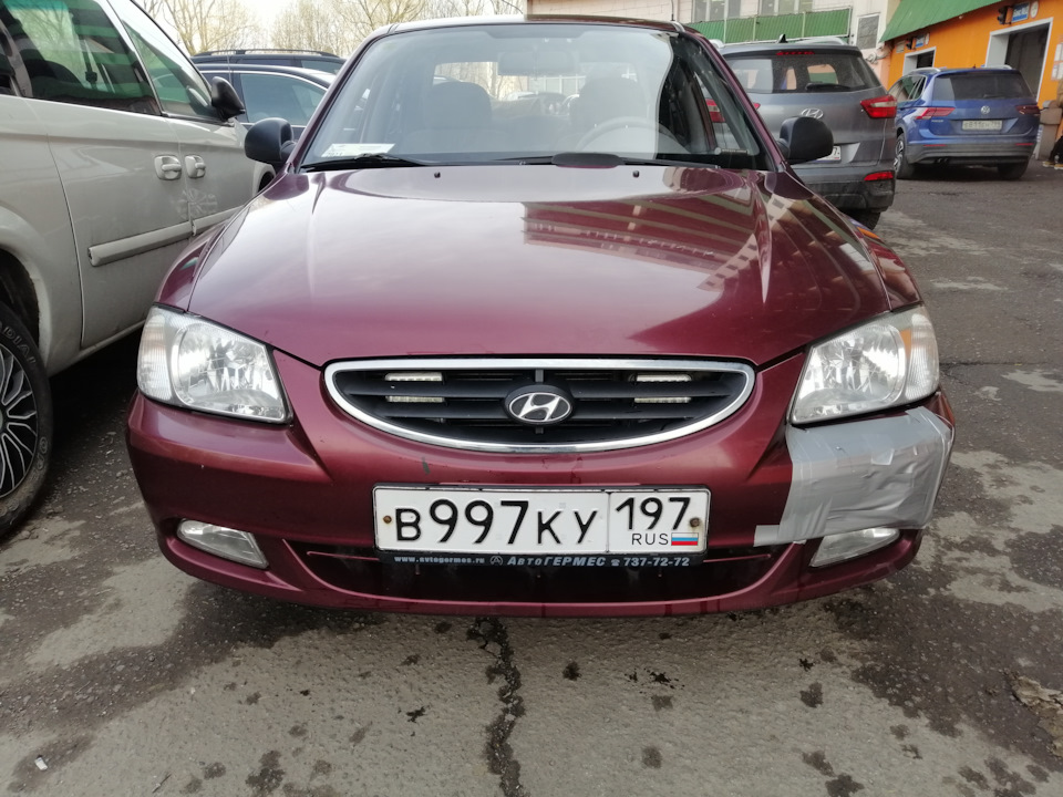 Лобовое стекло ! — Hyundai Accent (2G), 1,5 л, 2011 года | кузовной ремонт | DRIVE2