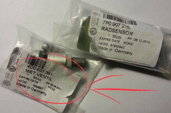 4D0601361 Клапан, металлически VAG | Запчасти на DRIVE2