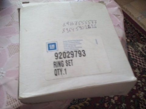 92029793 Комплект поршневых колец (20 шт) GM | Запчасти на DRIVE2