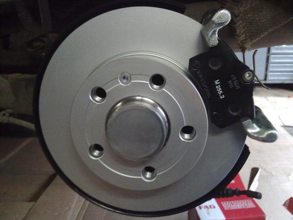 Замена задних тормозов.Переход на двухрядный подшипник. Часть II ...