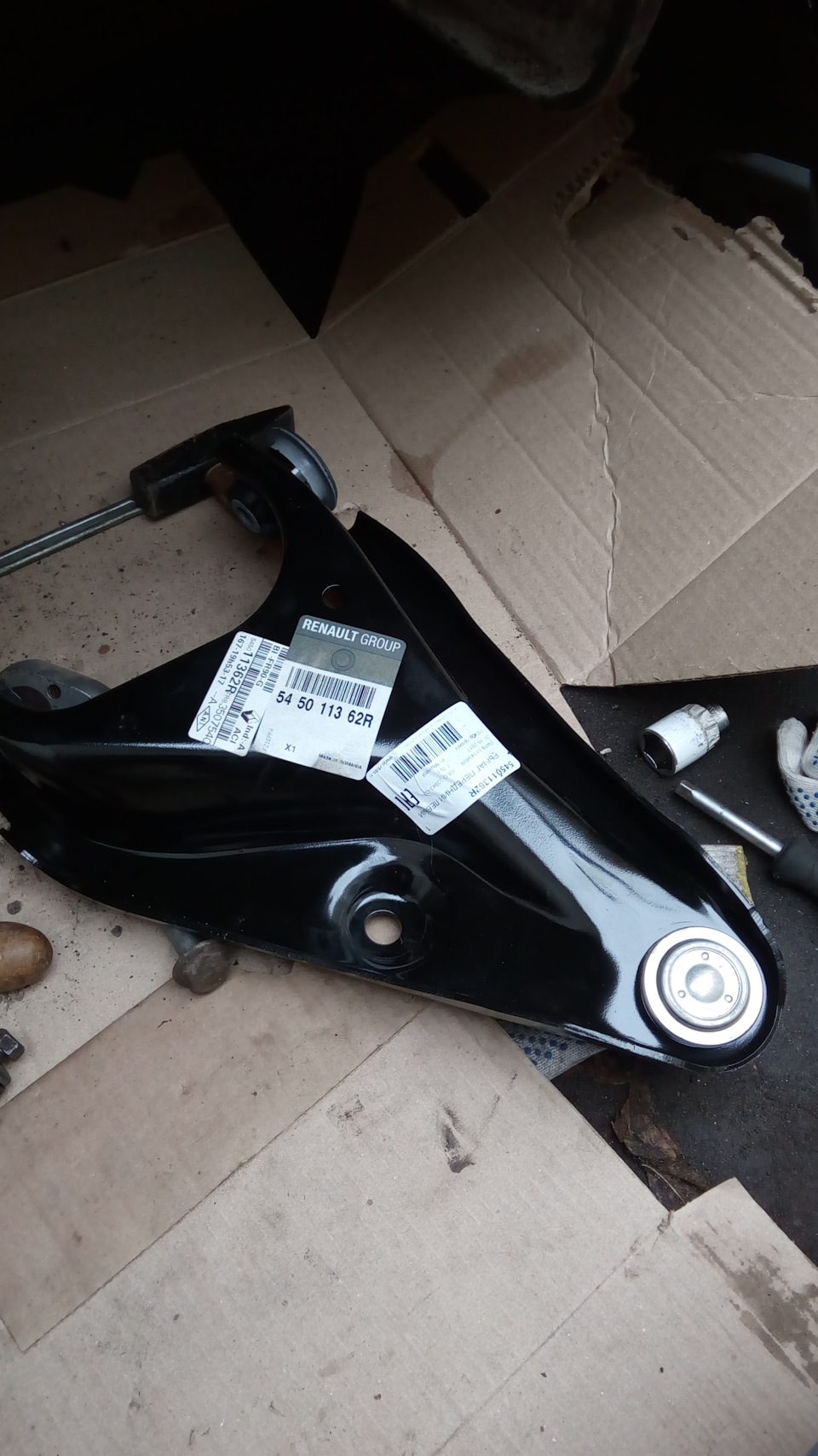 545011362R Рычаг пер подв лев в сб RENAULT | Запчасти на DRIVE2