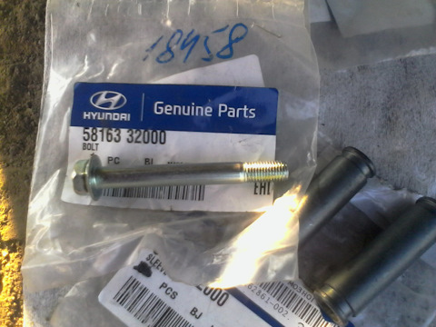 5816332000 Болт суппорта KIA HYUNDAI | Запчасти на DRIVE2