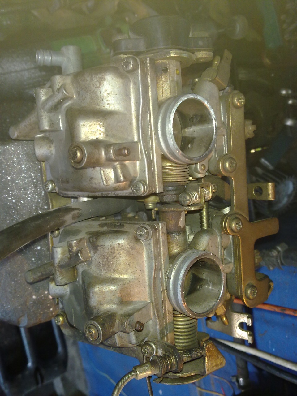 сдвоенные карбы … — Lada Ока 11113, 0,7 л, 2004 года | тюнинг | DRIVE2