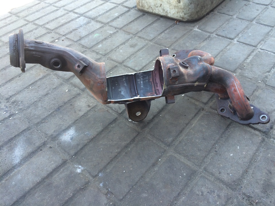 Вырезал катализаторы и решил проблему Ошибки P2096 — Mazda 6 (2G) GH, 2 ...