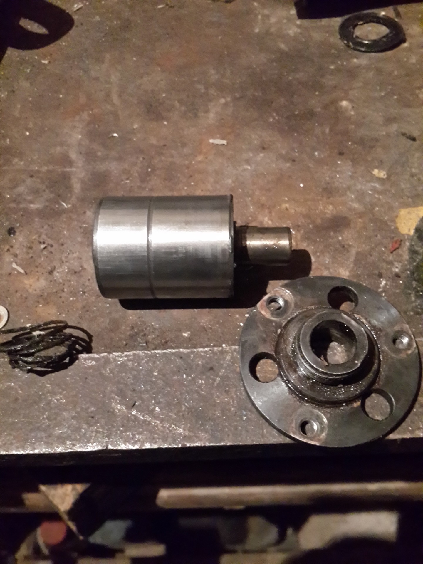 подшипник вискомуты нового образца — Audi S6 (C4), 2,2 л, 1995 года ...