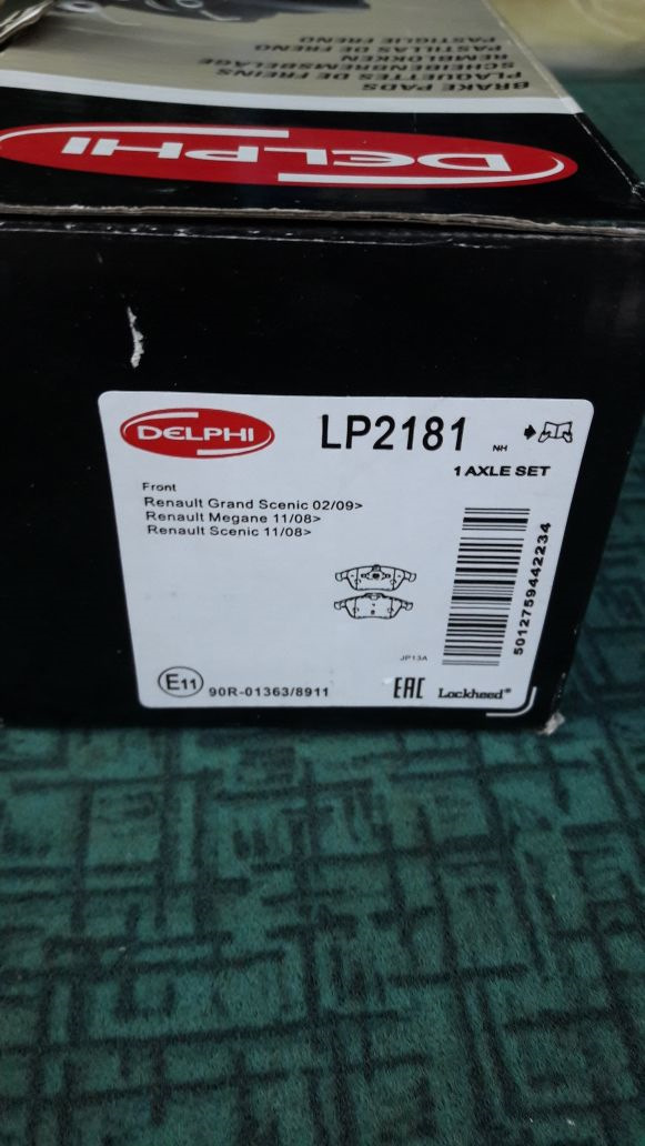 LP2181 Колодка тормозная набор. Передняя ось Delphi | Запчасти на DRIVE2