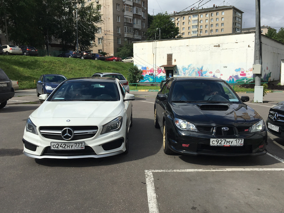 Сравнение Mercedes CLA 45 AMG 2015 с Subaru WRX STI 2006 — Subaru ...