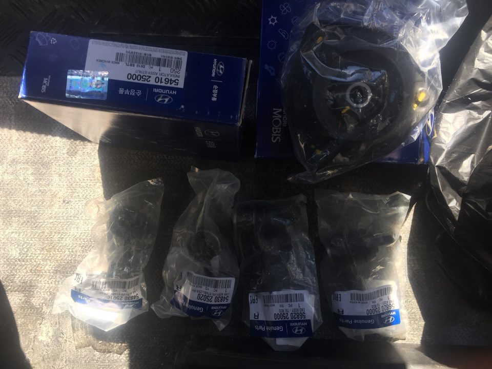 Передняя подвеска — Hyundai Accent (2G), 1,5 л, 2007 года | визит на ...