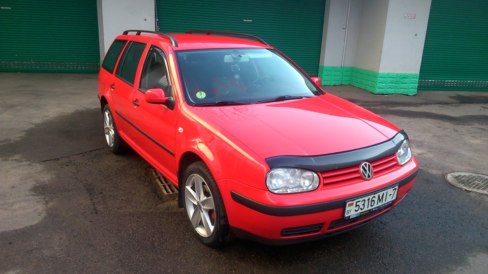 Первые весенние фотки на новых тапках!) — Volkswagen Golf Variant (Mk4), 1,9 л, 2001 года ...