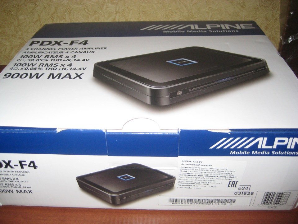 Alpine PDX-F4 — Mazda 3 (1G) BK, 2 л, 2008 года | автозвук | DRIVE2