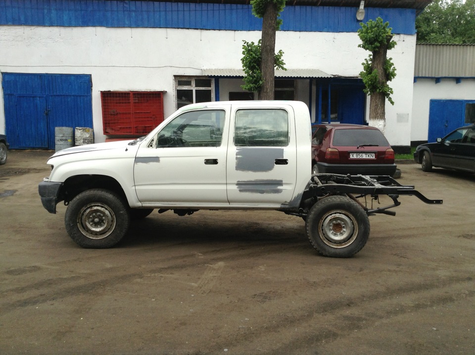 До покраски — Toyota Hilux (5G), 2,8 л, 2004 года | визит на сервис ...