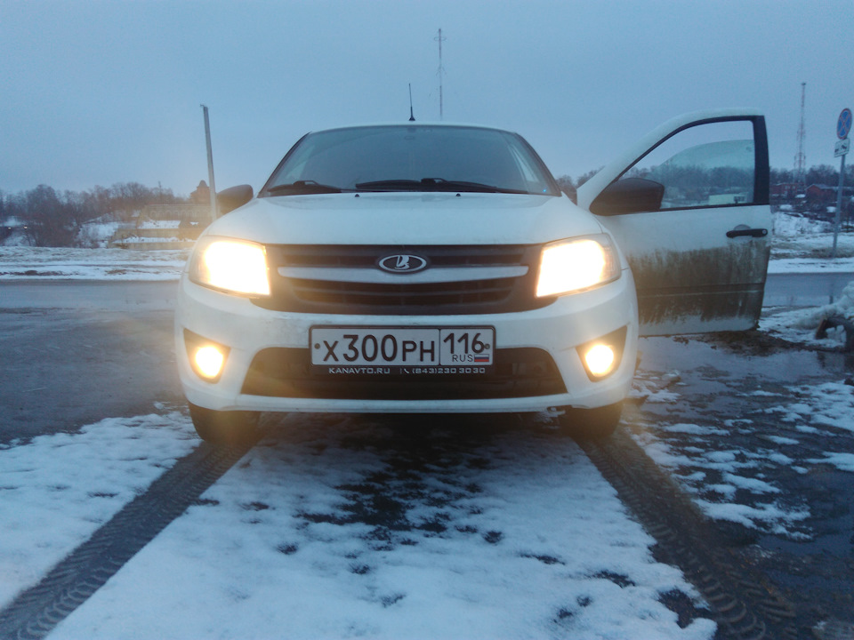 ПТФ в ладу гранту — Lada Гранта, 1,6 л, 2016 года | электроника | DRIVE2