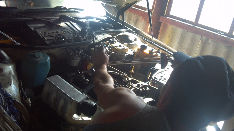 Установка дизеля 1.9D (Герметизация) — Audi 100 (C3), 1,9 л, 1987 года ...