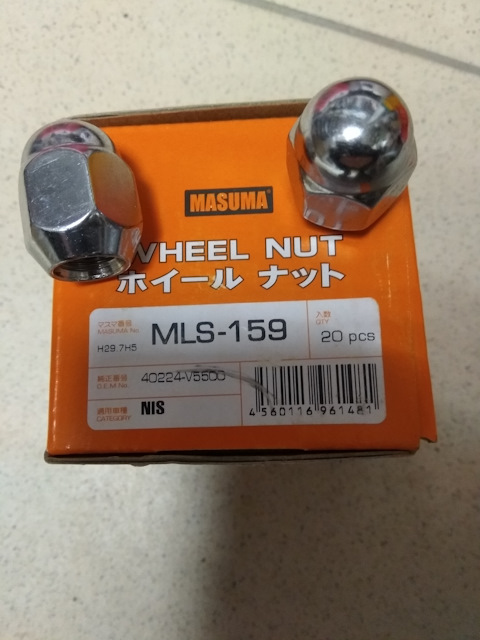 40224V5500 Гайка колесная Masuma M 12x1.25® под ключ 21 NISSAN INFINITI ...