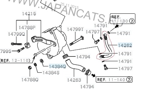 MF650102 Болт с внутр.отверстием топлив.системы Mitsubishi | Запчасти ...
