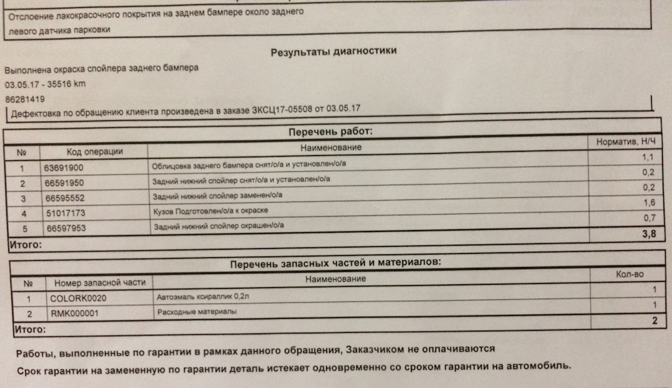 Совмещено ТО-3, замена лобача, покраска спойлера заднего бампера — Audi ...