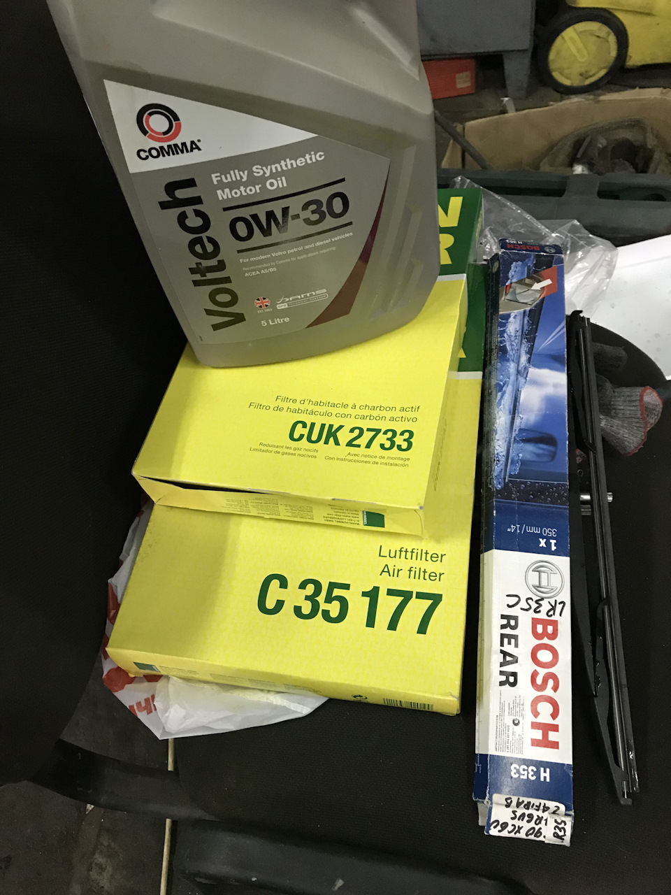 Замена масла и всех фильтров — Volvo XC60 (1G), 2,4 л, 2013 года ...