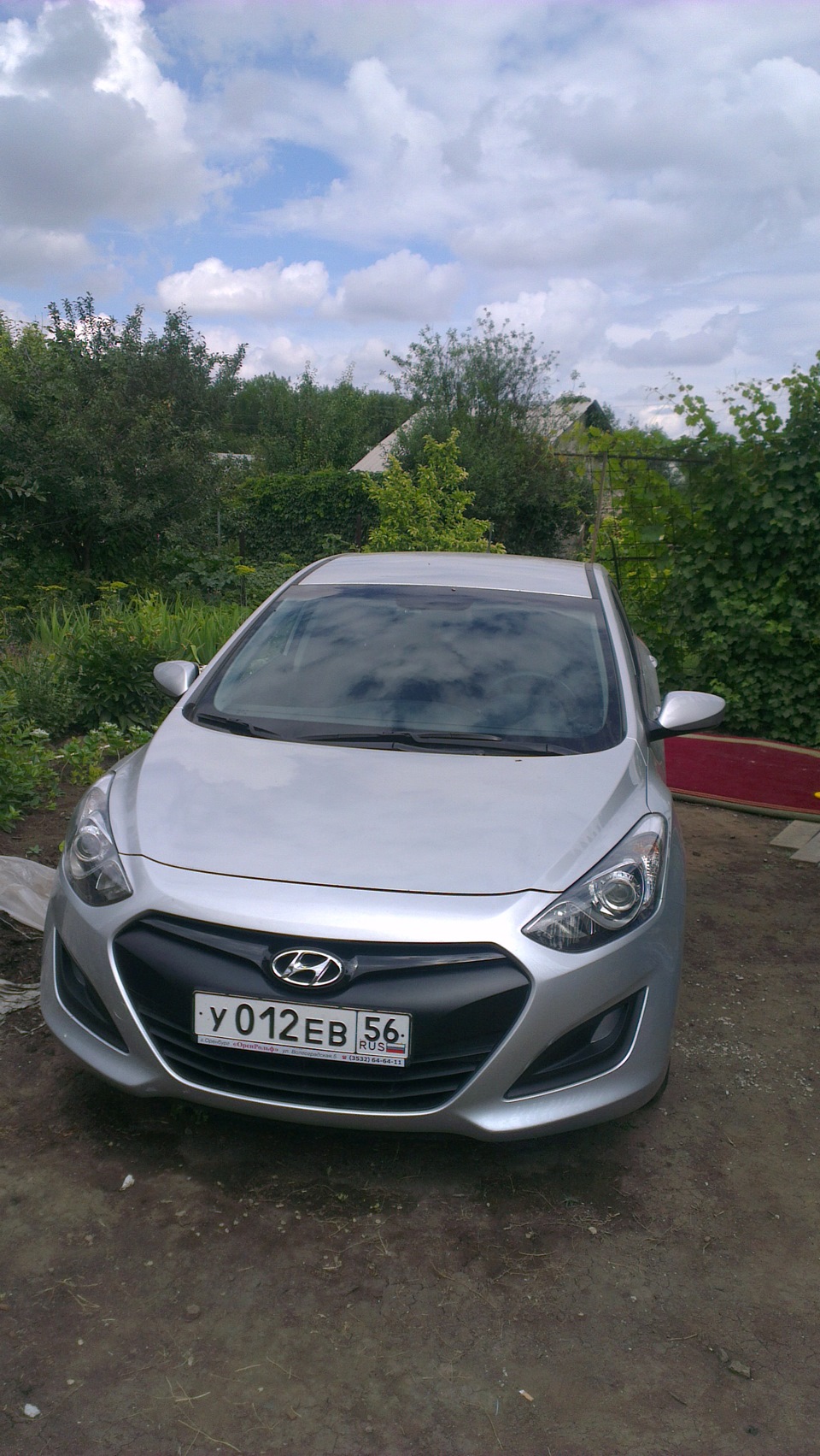 винил на передний бампер — Hyundai i30 (2G), 1,6 л, 2013 года | стайлинг | DRIVE2