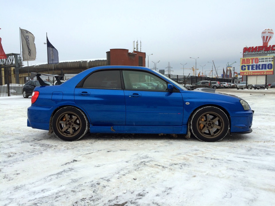 Пара фот на зимних колесах ツ — Subaru Impreza WRX STI (GD), 2 л, 2005 ...