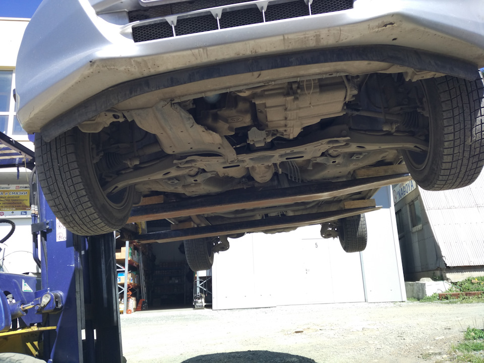 Защита двигателя Alfeco + защитный пластик по бокам — Honda Fit (2G), 1 ...