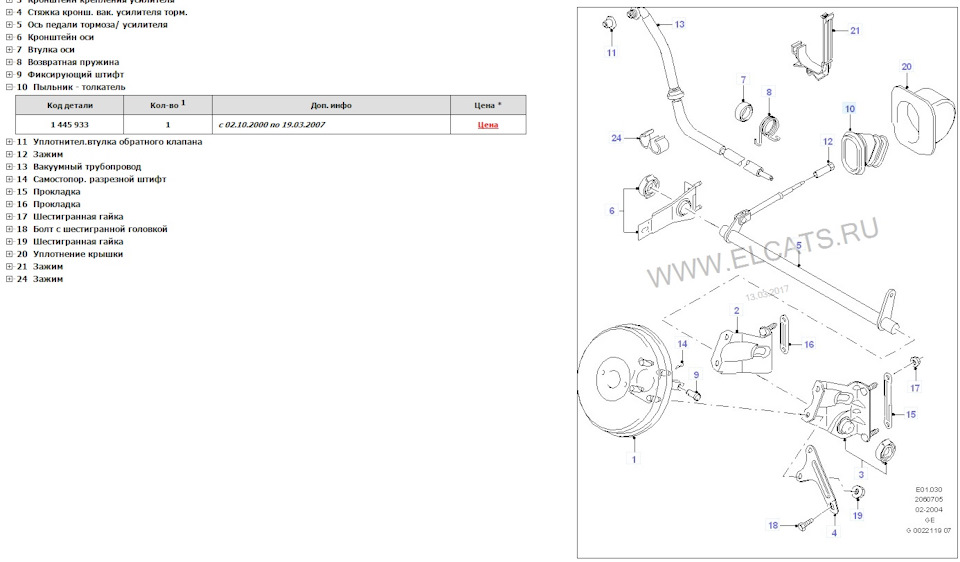 1445933 Пыльник-толкатель Ford | Запчасти на DRIVE2