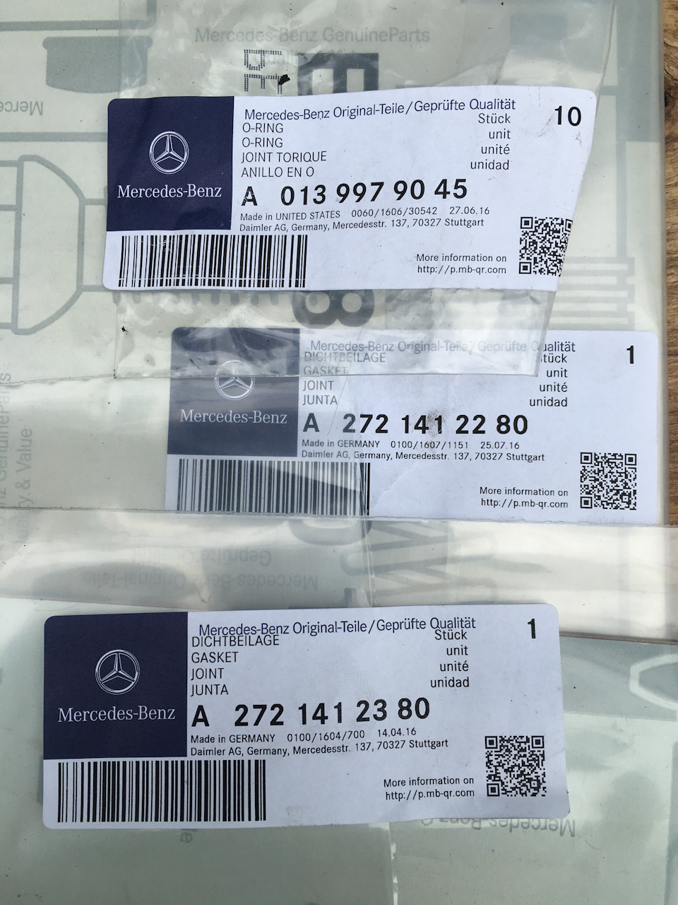 A2721412380 Прокладка впускного коллектора. Mercedes | Запчасти на DRIVE2