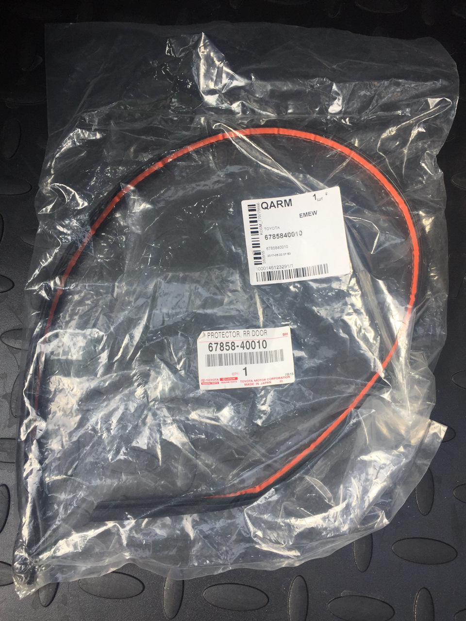 Задние дверные уплотнители OEM Lexus — Toyota Camry (XV50), 2,5 л, 2015 ...