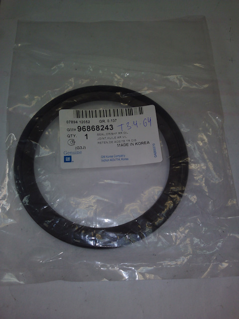 96868243 Уплотнение коленвала GM | Запчасти на DRIVE2