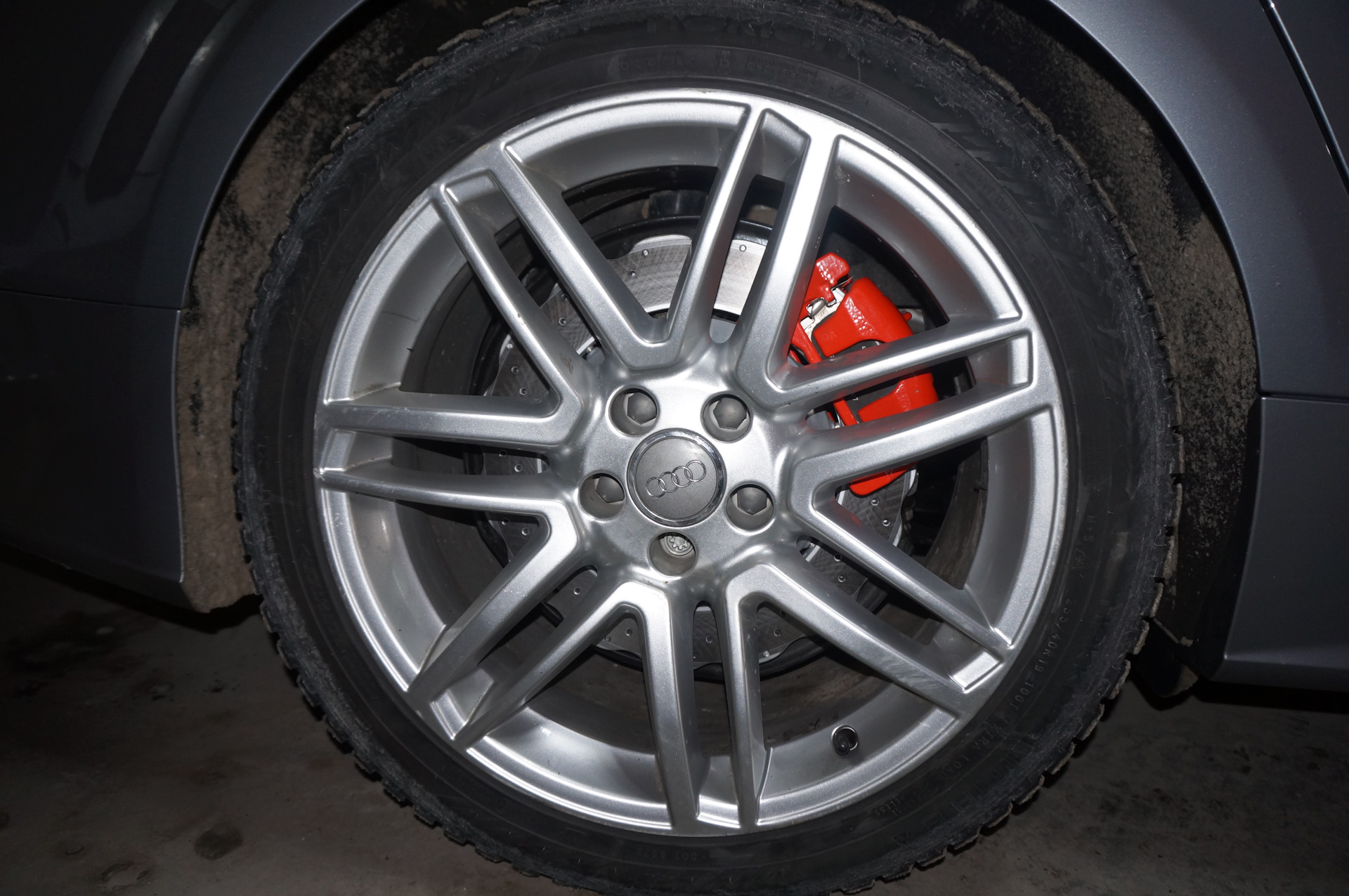 МОНТАЖ тормозов High Performance Brakes — Audi A7 Sportback (1G), 3 л ...