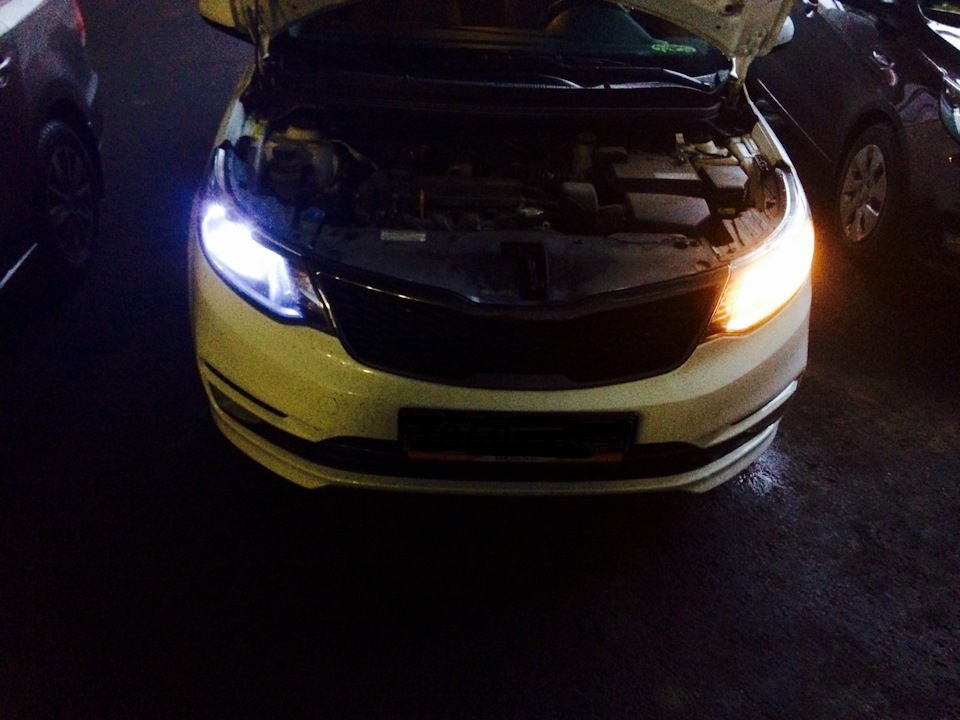 Замена лампочек на светодиоды — KIA Rio (3G), 1,4 л, 2015 года ...