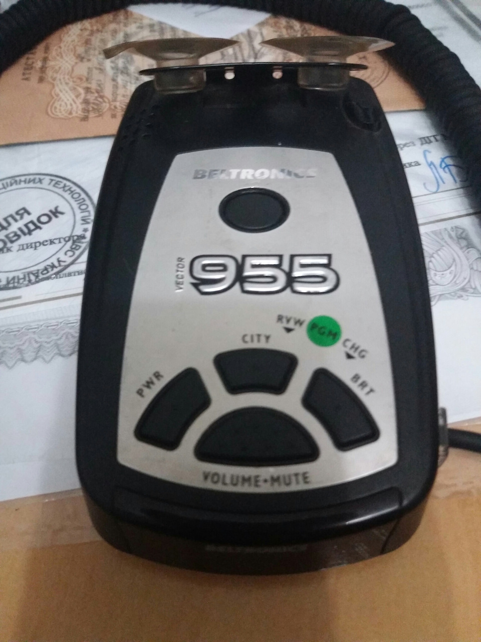 Радар-детектор Beltronics Vector 955 — Mercedes-Benz SLK (R170), 2,3 л ...